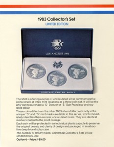 1983 Olympic Silver Dollar Commemorative Coin