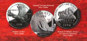1994 Women in Military Service Silver Dollar Commemorative Coin